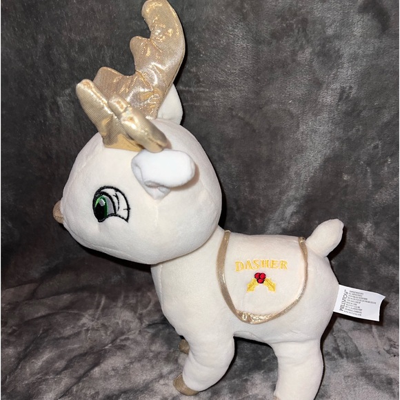 Kellytoy | Toys | Sugar Loaf Reindeer Dasher Cream Gold Santas Classic ...